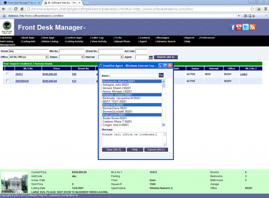 Front Desk Manager™ by Software Tree Inc. - Real Estate Software by ...